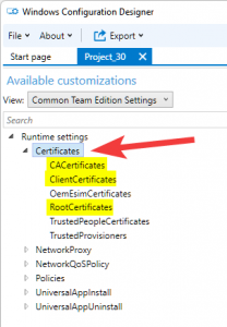 Installing Certificates on Surface Hub