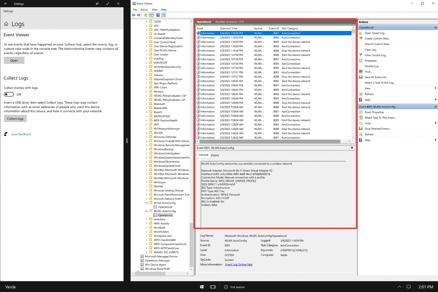 Configure 802.1x Authentication on Surface Hub