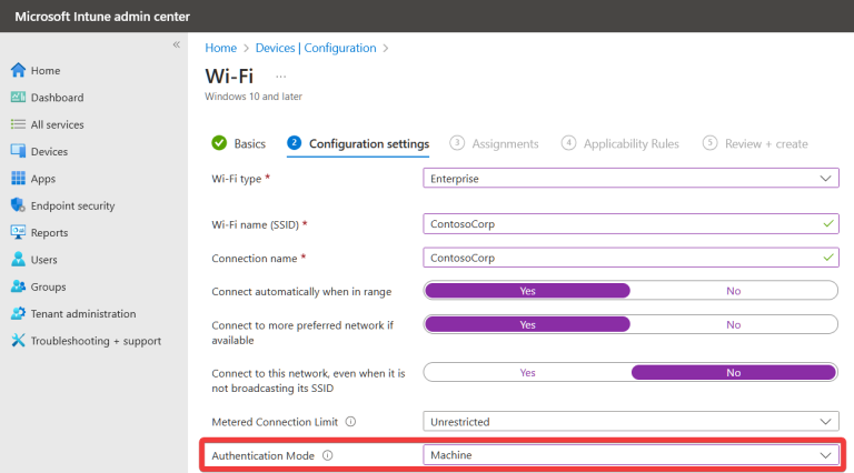 Configure 802.1x Network Authentication Microsoft Teams Rooms on Windows